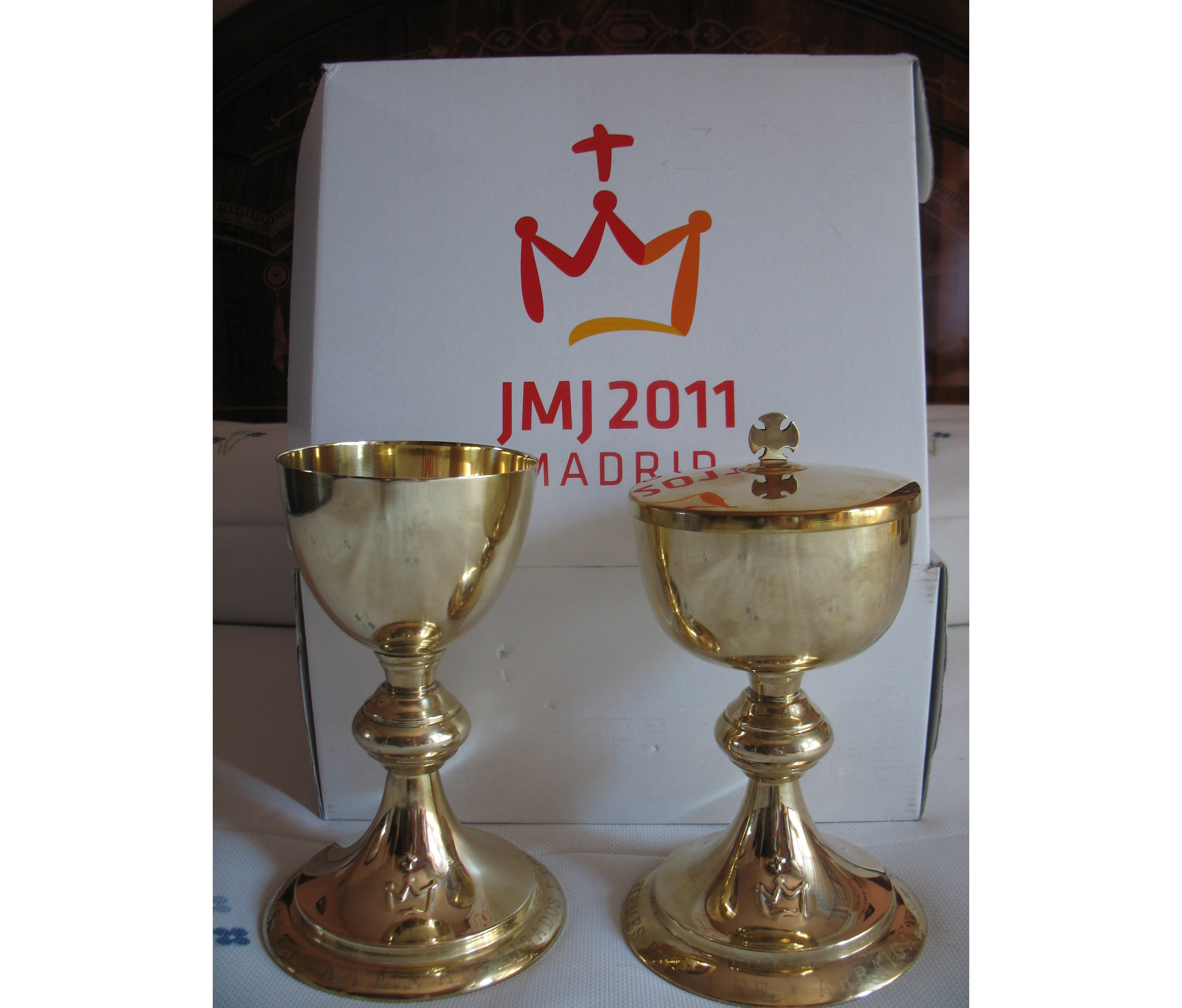 Cáliz y copón de la Jornada Mundial de la Juventud (JMJ)